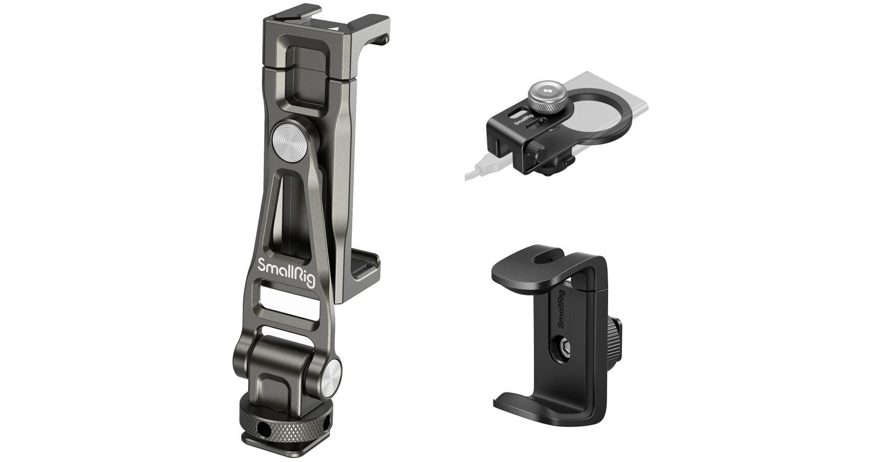 SmallRig Metal Cold Shoe Smartphone Mount with 2-in-1 SSD Holder