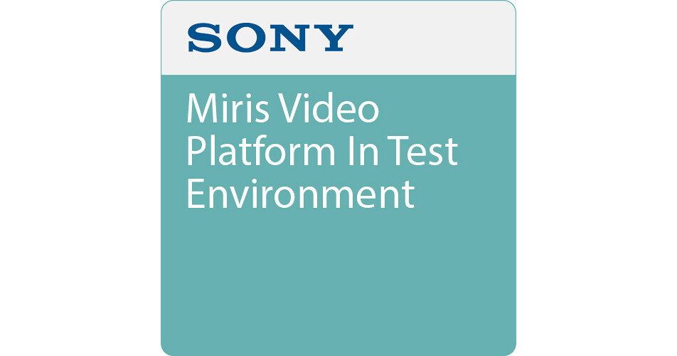 Sony Miris Video Platform In Test Environment UBIMSRLTEST B&H