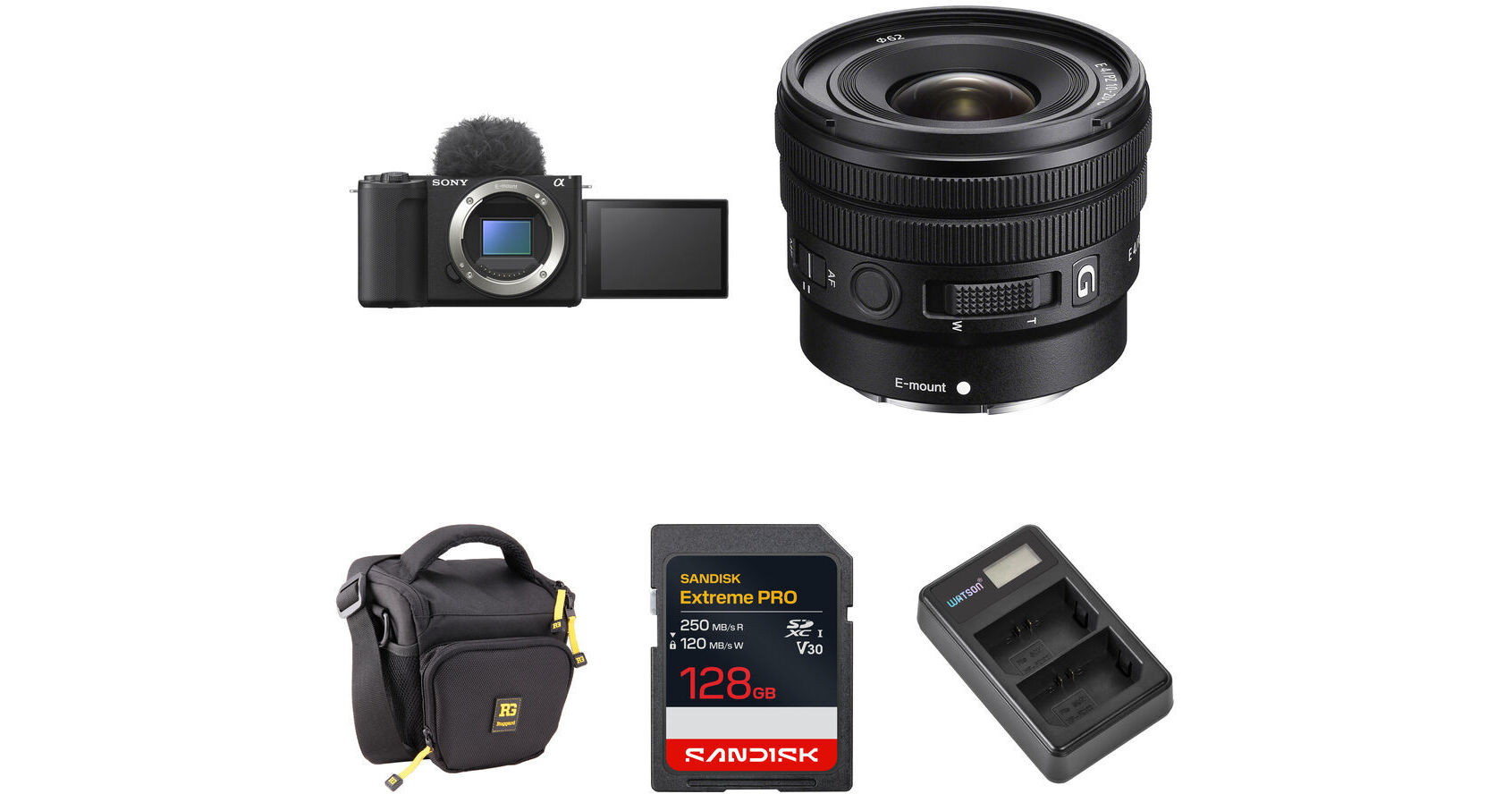 Sony ZV-E10 II Mirrorless Camera with 10-20mm f/4 Lens and Basic