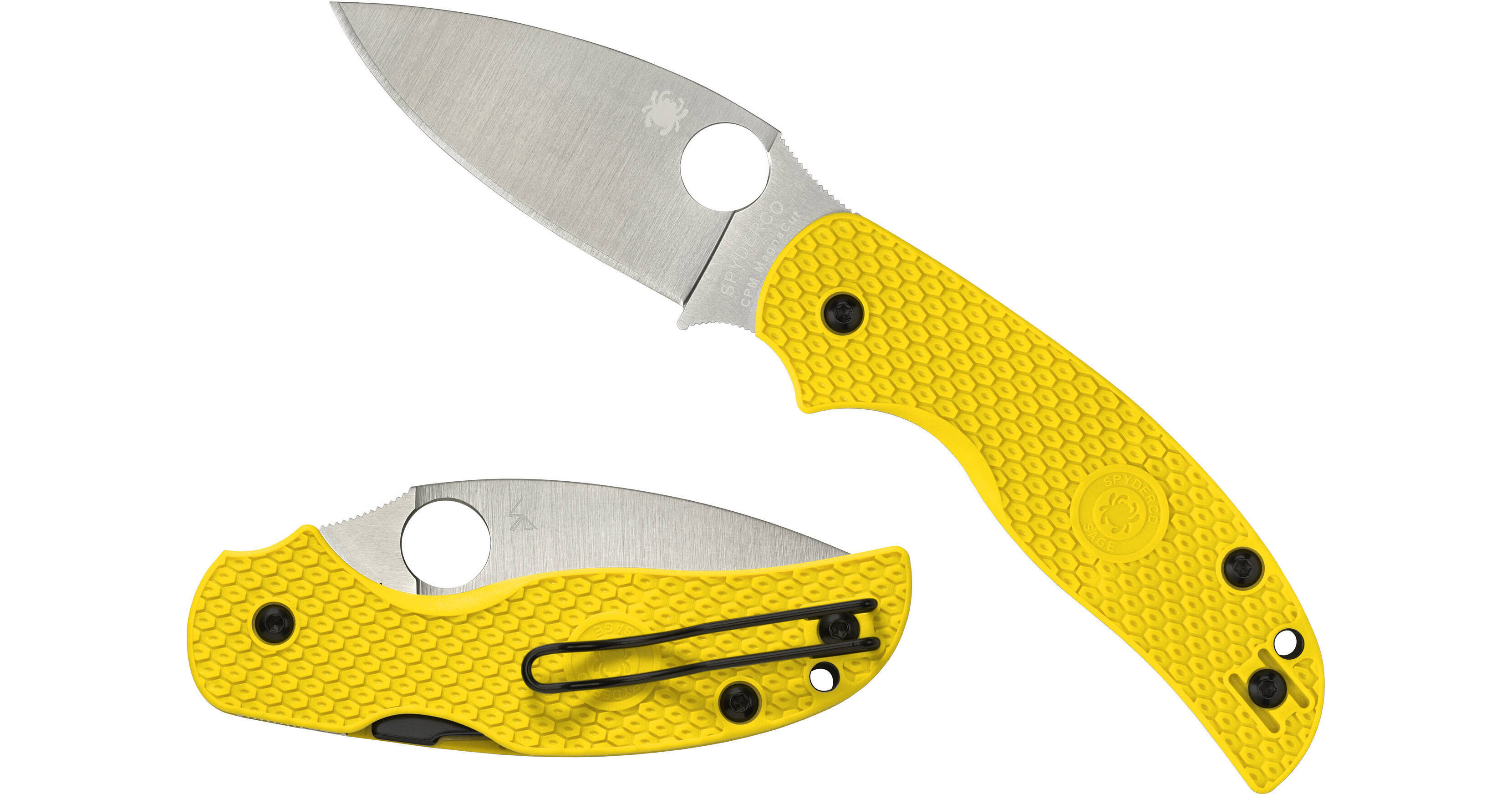 Spyderco Sage 5 Lightweight Salt Folding Knife C123PYL B&H Photo