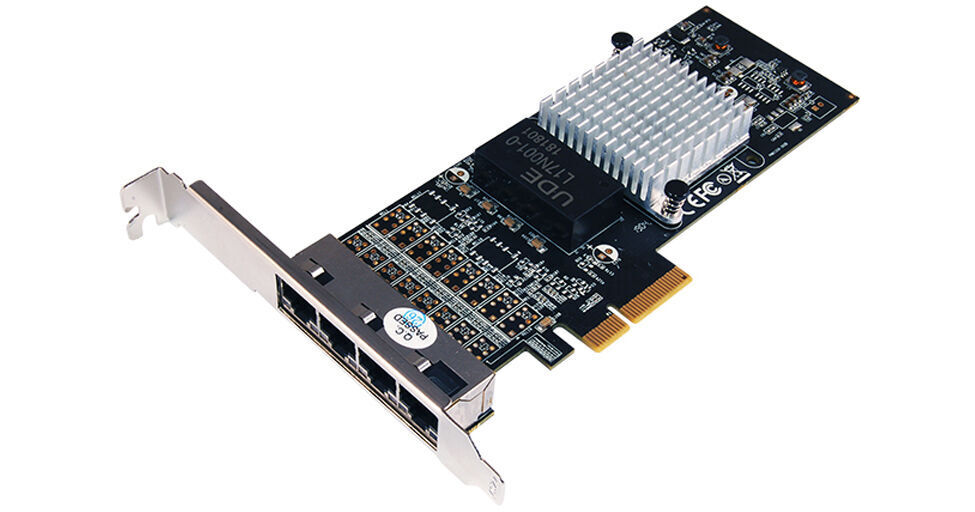 STL N-580 4-Port Gigabit Ethernet PCIe Network Adapter STL-N-580
