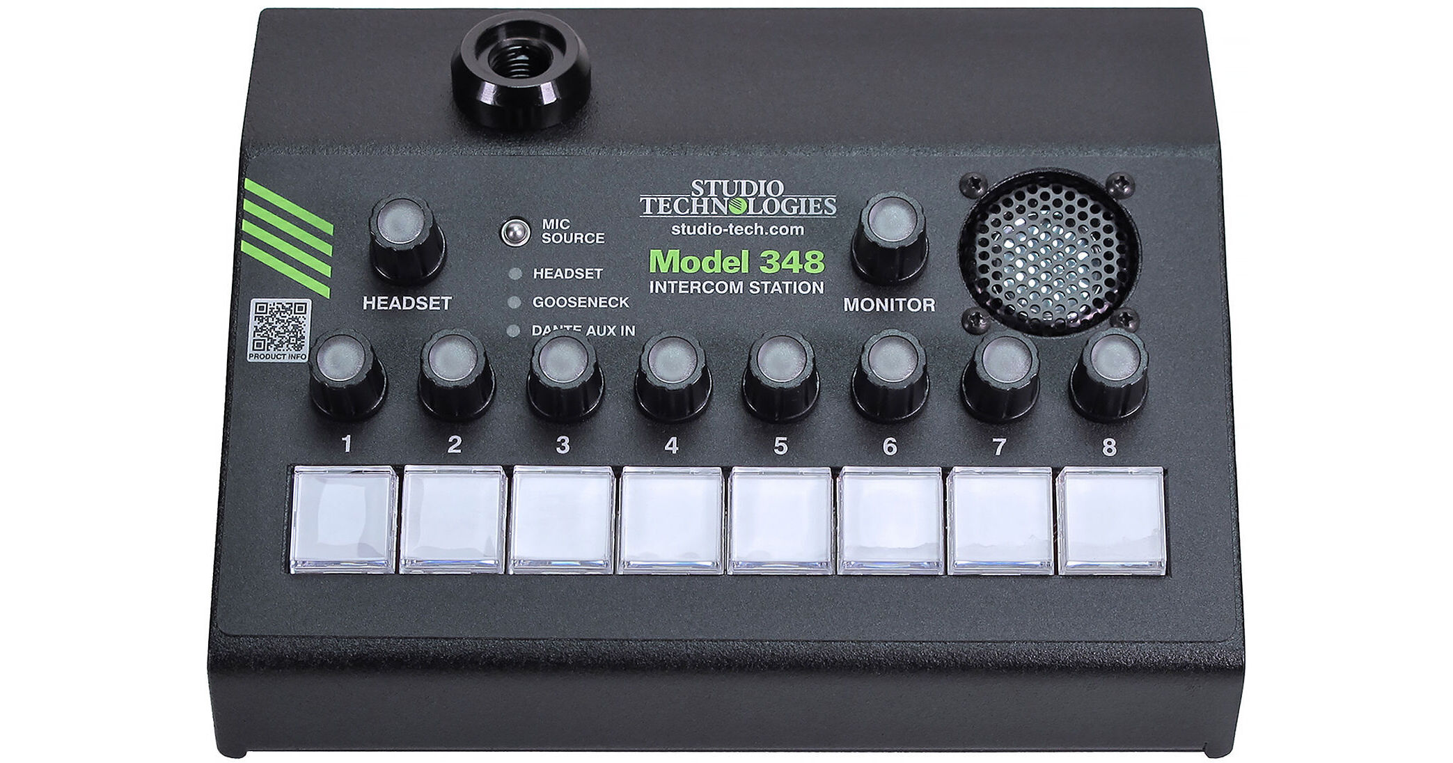 Studio Technologies Model 348 8-Channel Dante Tabletop M348 B&H