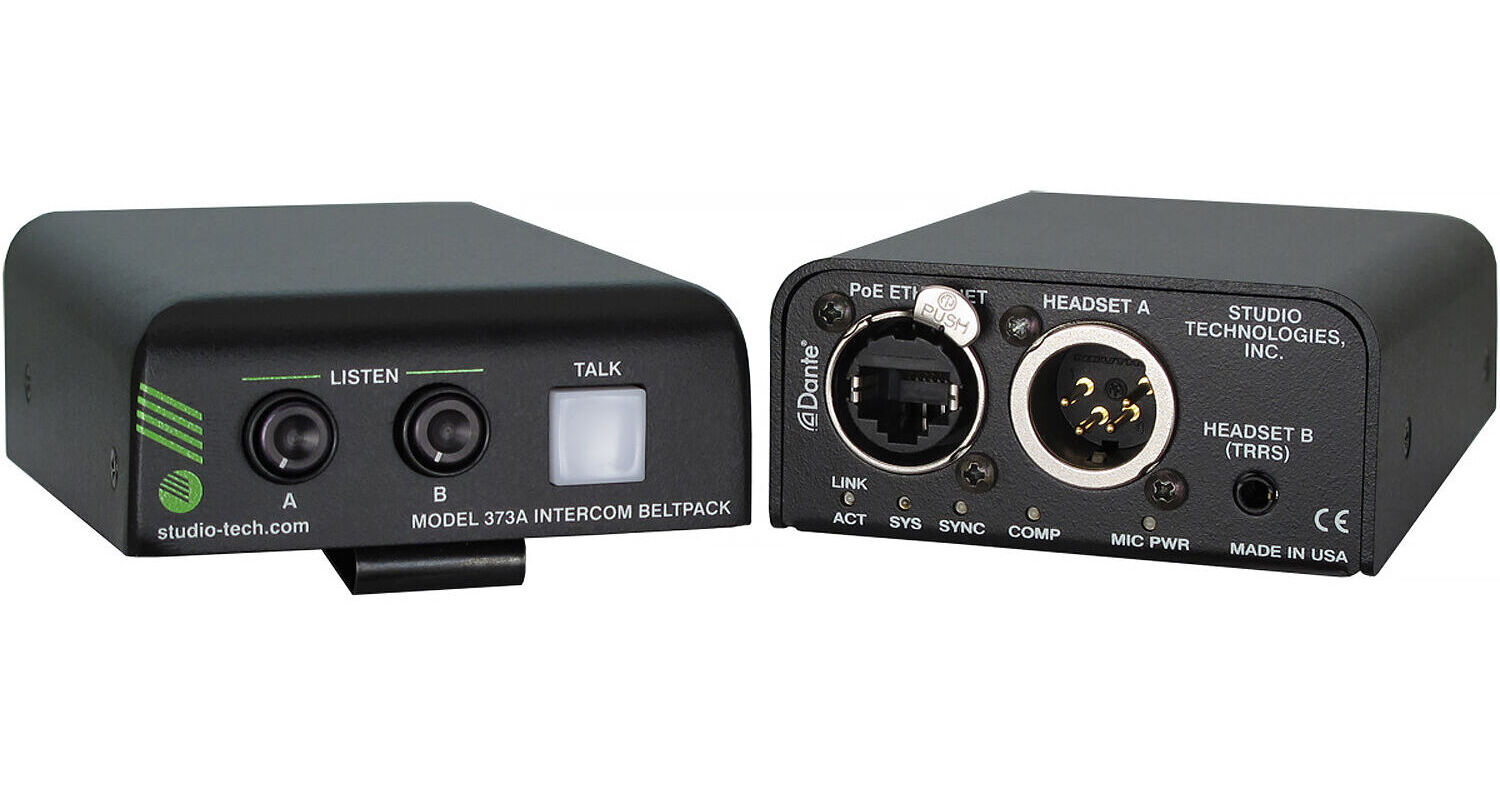 Studio Technologies Model 373A Intercom Beltpack M373A B&H Photo