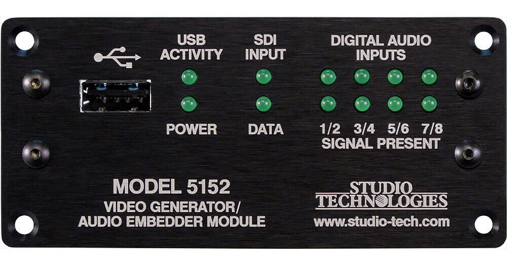 Studio Technologies Video Generator/Audio Embedder Module M5152