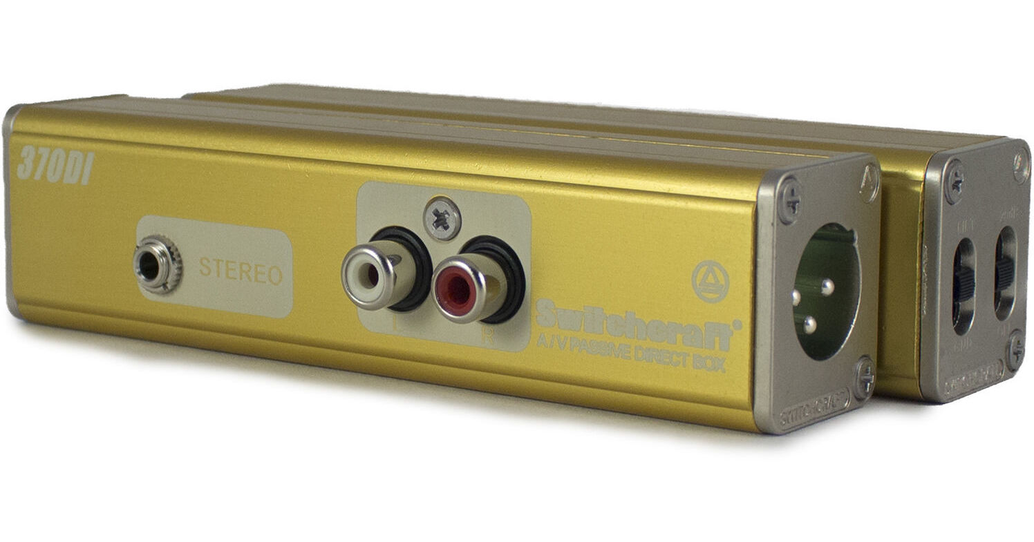 Switchcraft 370DI AudioStix Passive A/V Direct Box and 370DI B&H