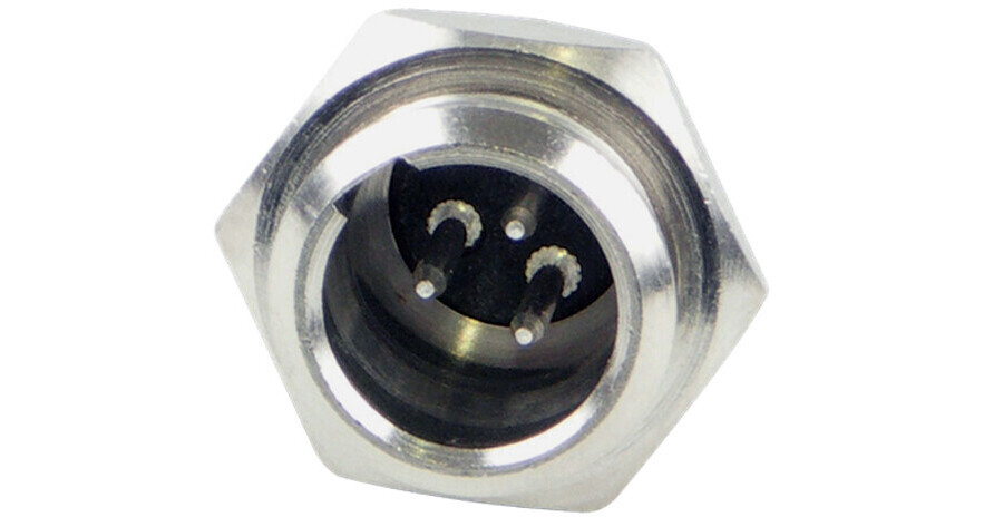 Switchcraft Tini-QG Mini XLR 3-Pin Male Circular Panel Mount