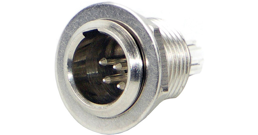 Switchcraft Tini-QG Mini XLR 6-Pin Male Circular Panel Mount