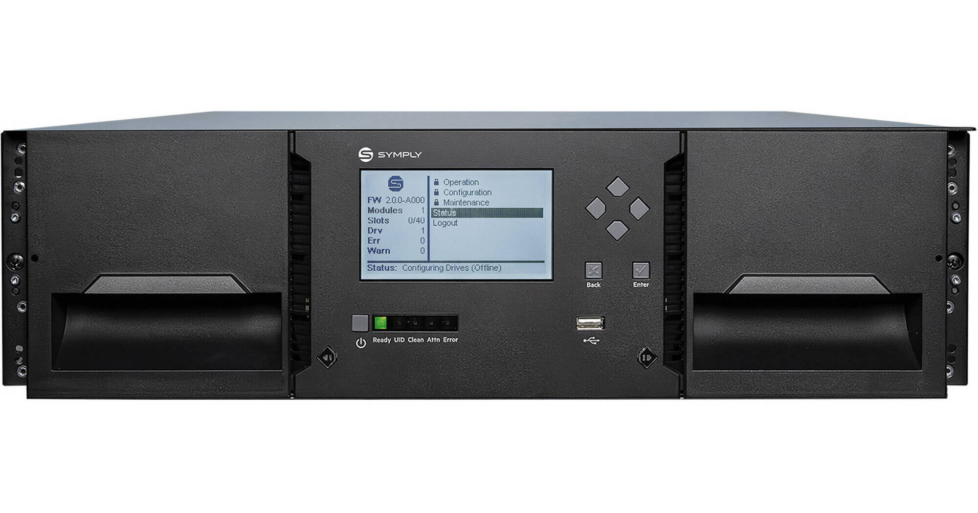 SYMPLY SymplyPRO XTL 40 LTO-9 Tape Library SYXTL-C40S2L9F1-AT