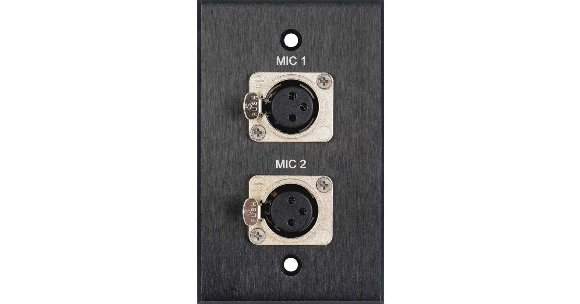TecNec Board Room 1-Gang Wall Plate with 2 Female BRP-1116/BA