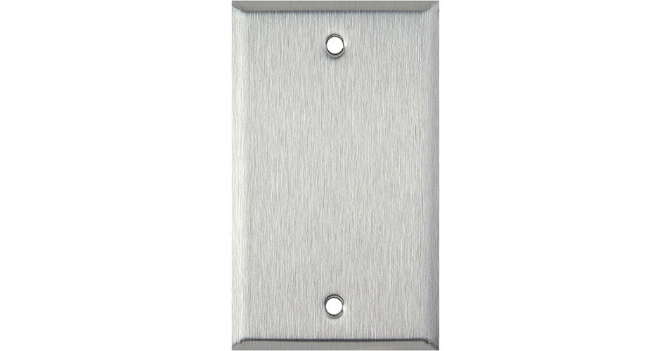 TecNec 1-Gang Blank Wall Plate (White Lexan) WP1-PLAS/WHITE B&H