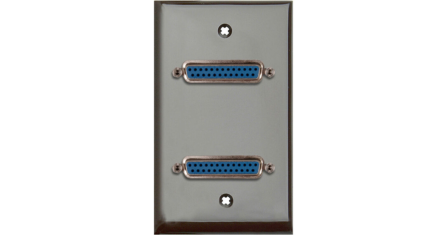 My Custom Shop Dual 25-Pin D-Sub Wall Plate WPLB-1151 B&H Photo