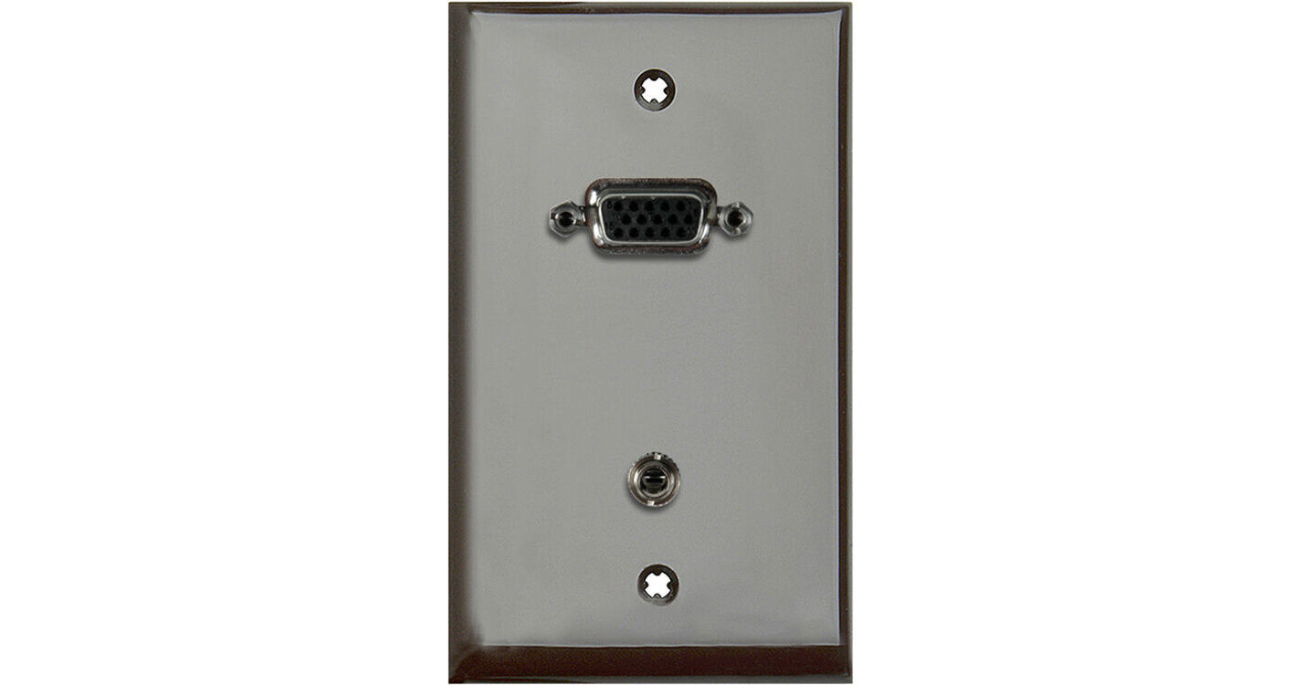 TecNec 1-Gang Brown Lexan Plate with 15-Pin HD WPLB-1154-FT B&H