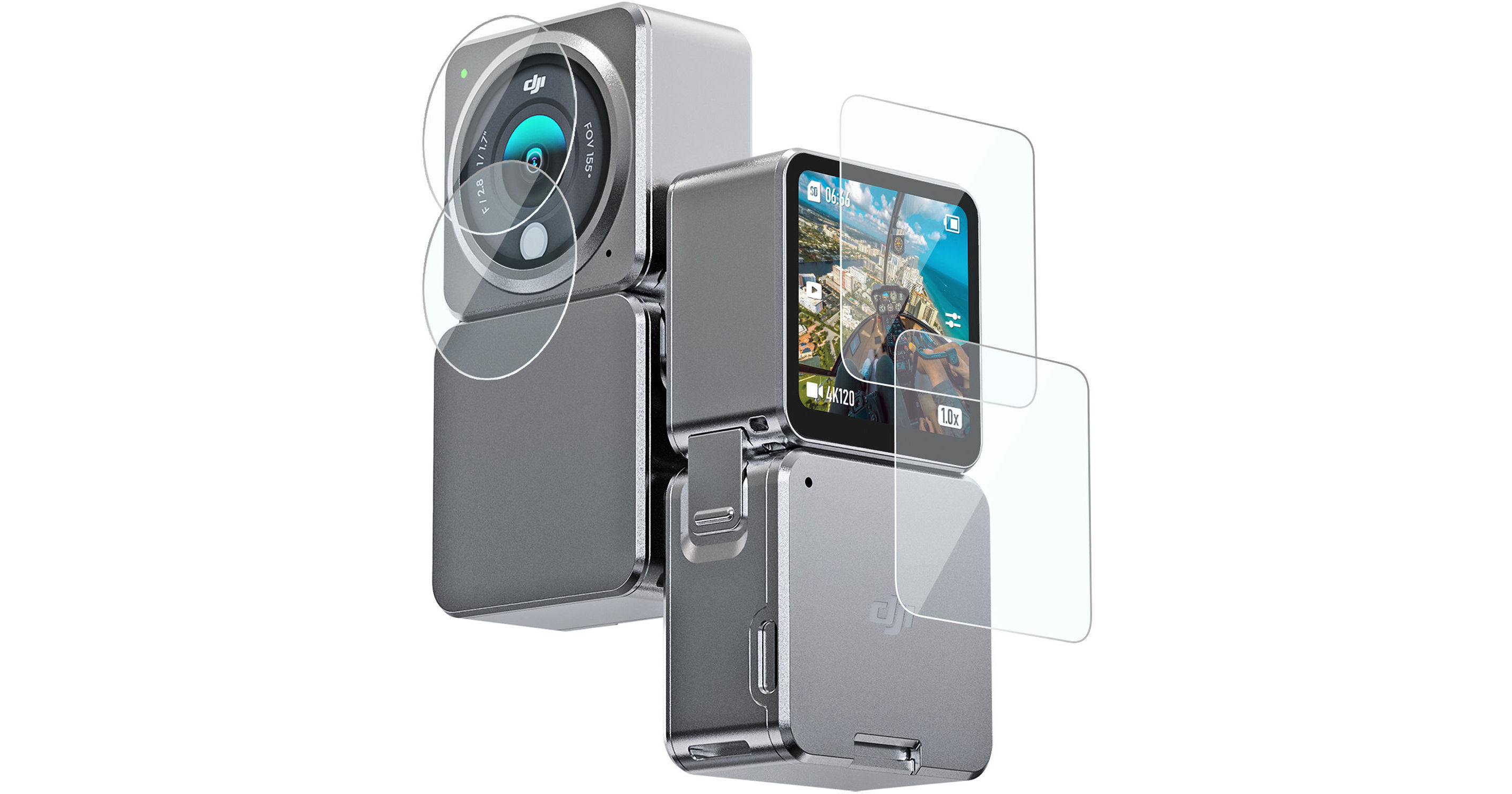 TELESIN HD Power Combo Screen Protector Bundle for DJI