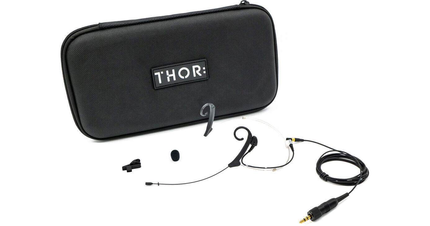 THOR AV Shadow SH20 Dual-Ear Headset Microphone SH20-BLK-MD-TA4F