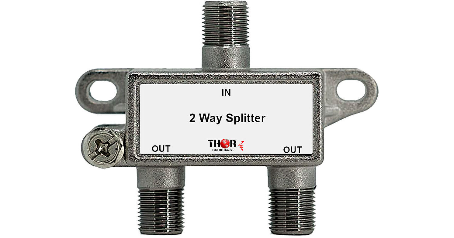Thor 2-Way Coax CATV Distribution Splitter/Combiner H-SP-1X2 B&H