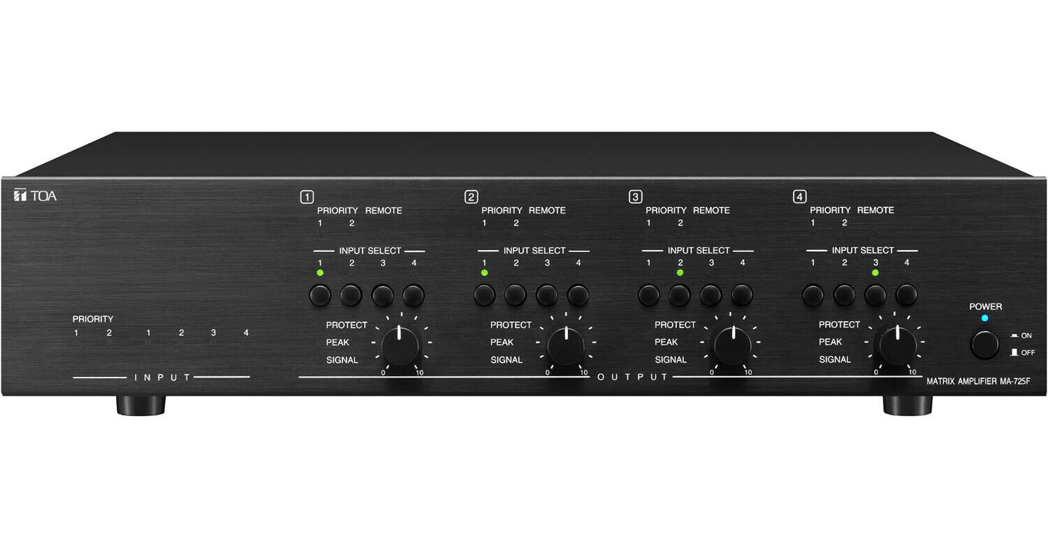 Toa Electronics MA-725F 1000W 4-Channel Matrix MA-725F-AM 3CU