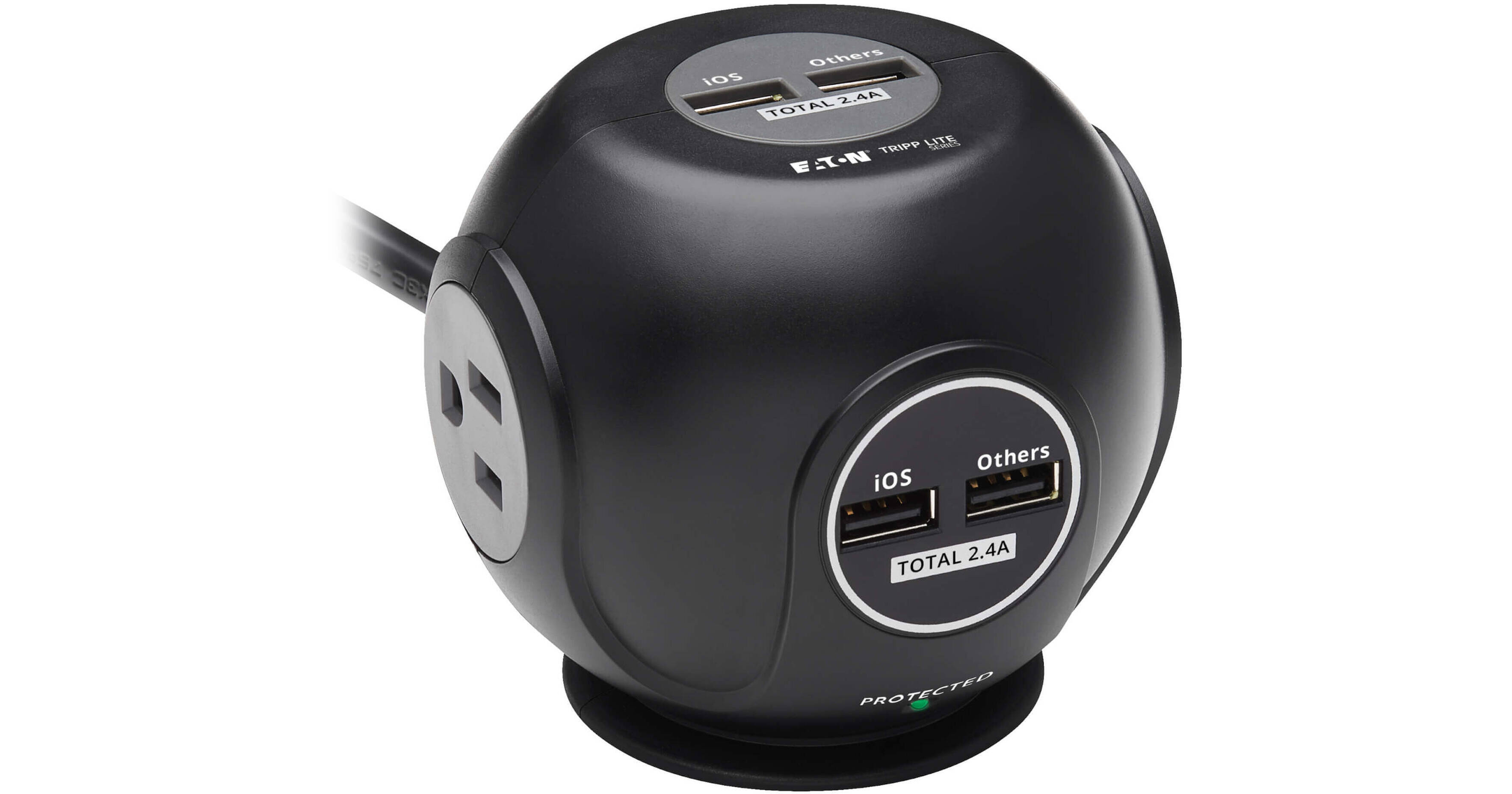 Tripp Lite 3-Outlet Spherical Surge Protector TLP36USB B&H Photo
