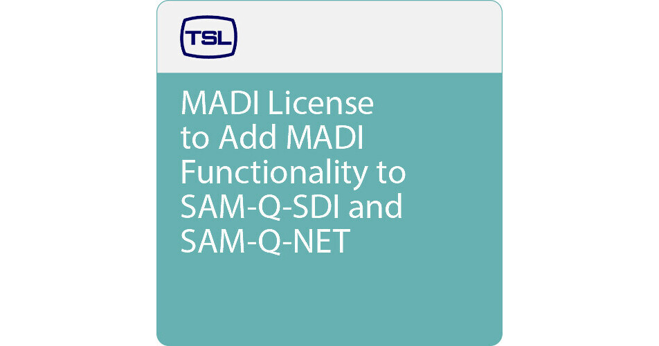 TSL MADI License to Add MADI Functionality to FG-SAM-Q-MADI-LIC