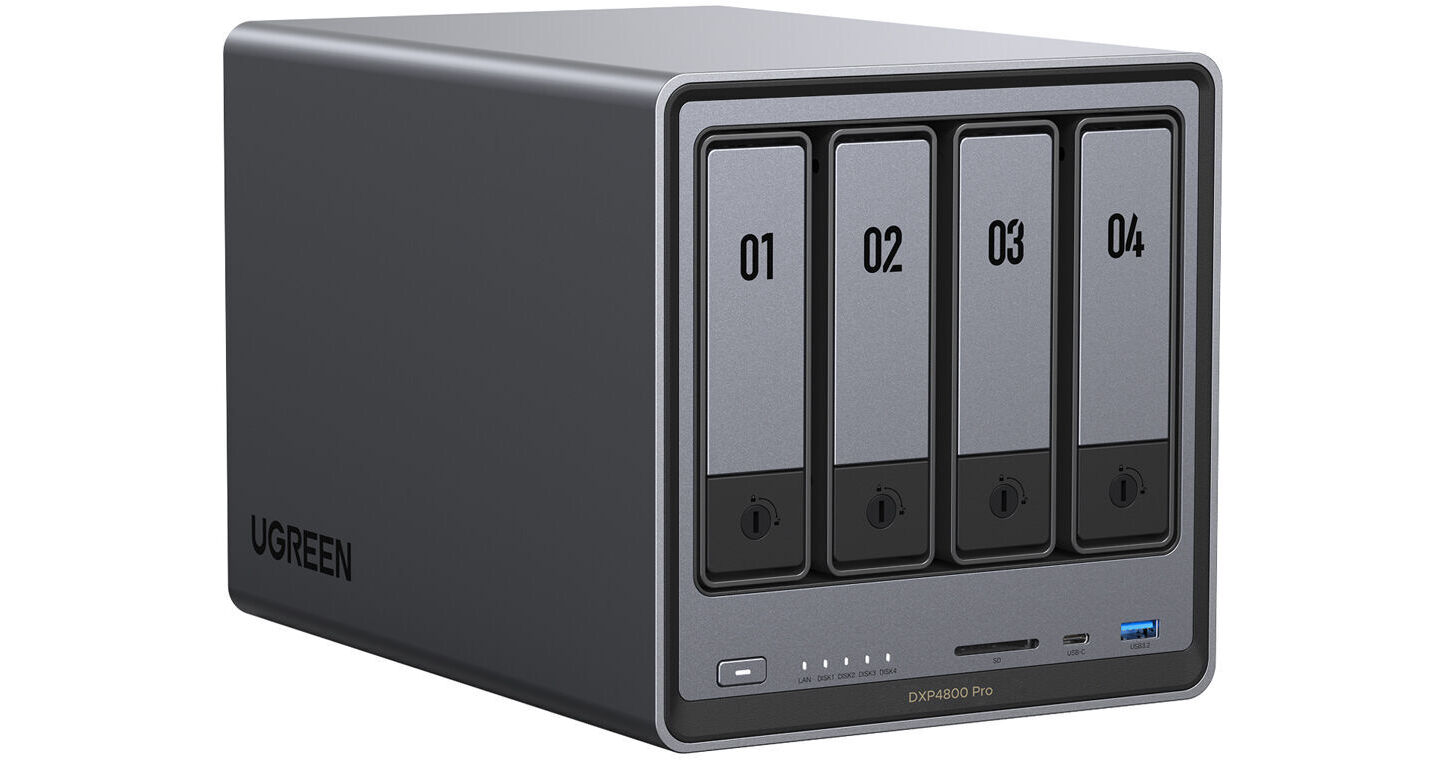 UGREEN DXP4800 Pro 4-Bay NAS Enclosure DXP4800 PRO B&H Photo