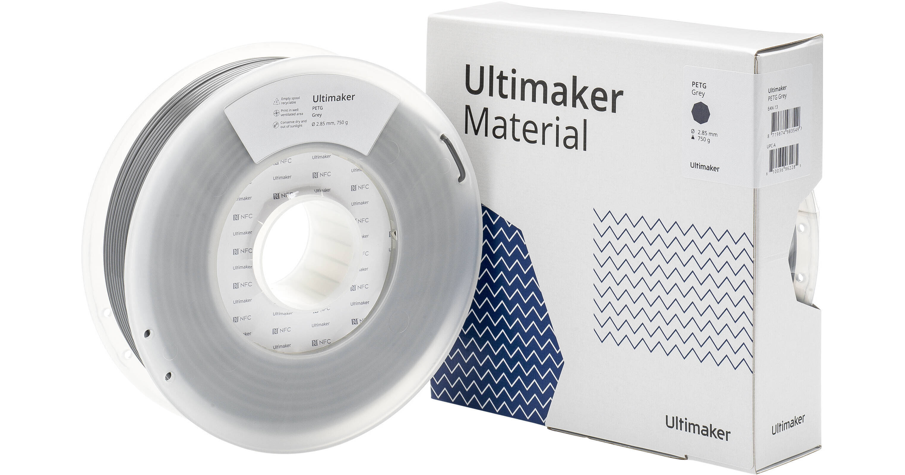 UltiMaker 2.85mm PETG Filament (750g, Gray) 227329 B&H Photo