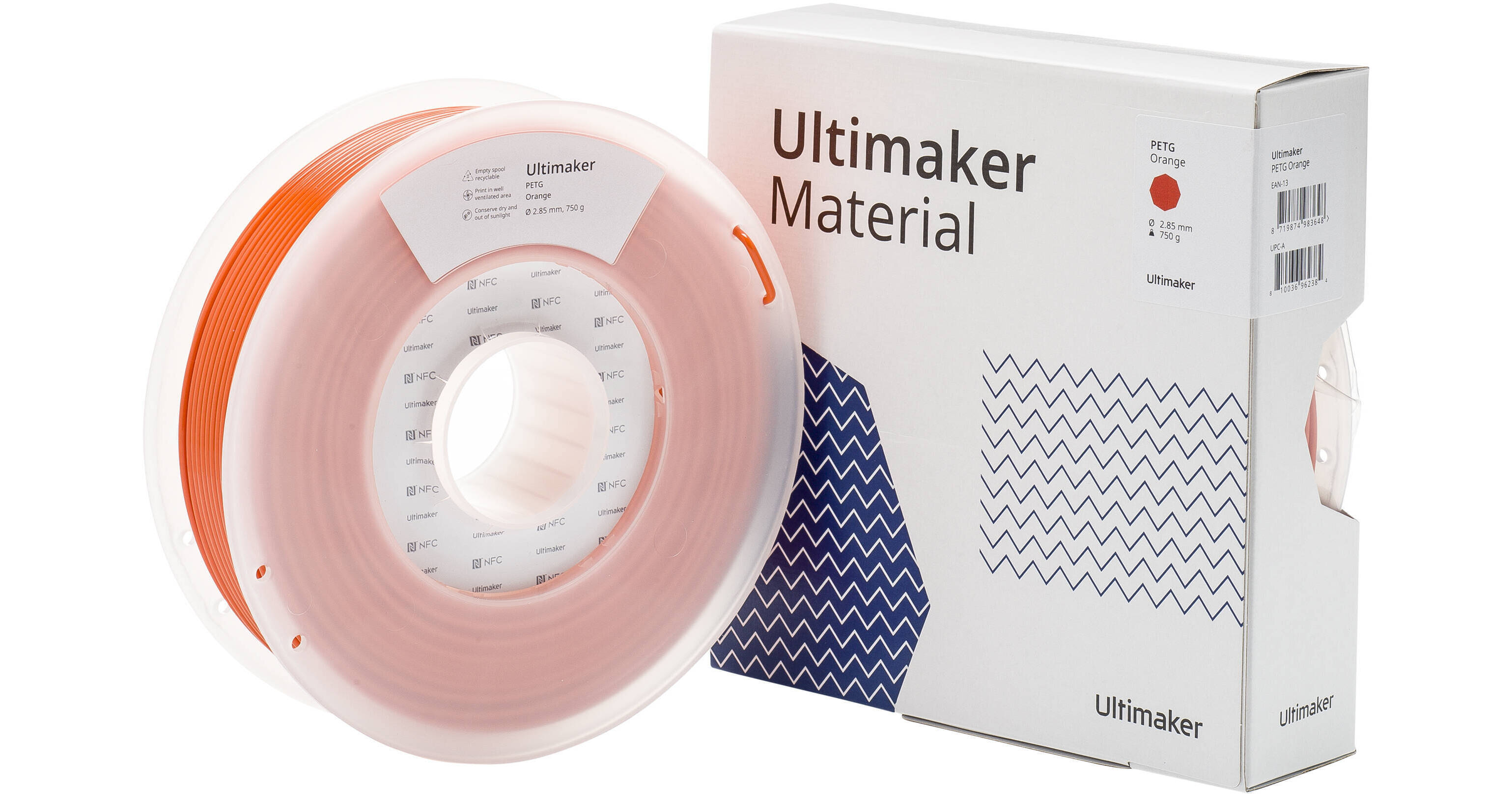 UltiMaker 2.85mm PETG Filament (750g, Orange) 227343 B&H Photo