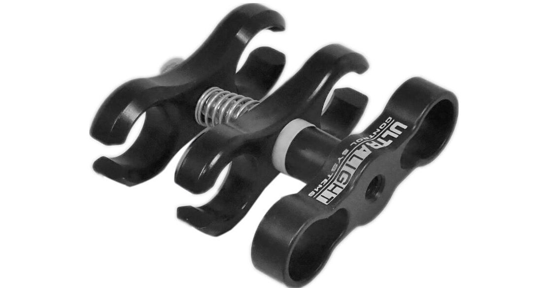 Ultralight Ball Clamp with Both-Side Cutouts and Black AC-CSSK2