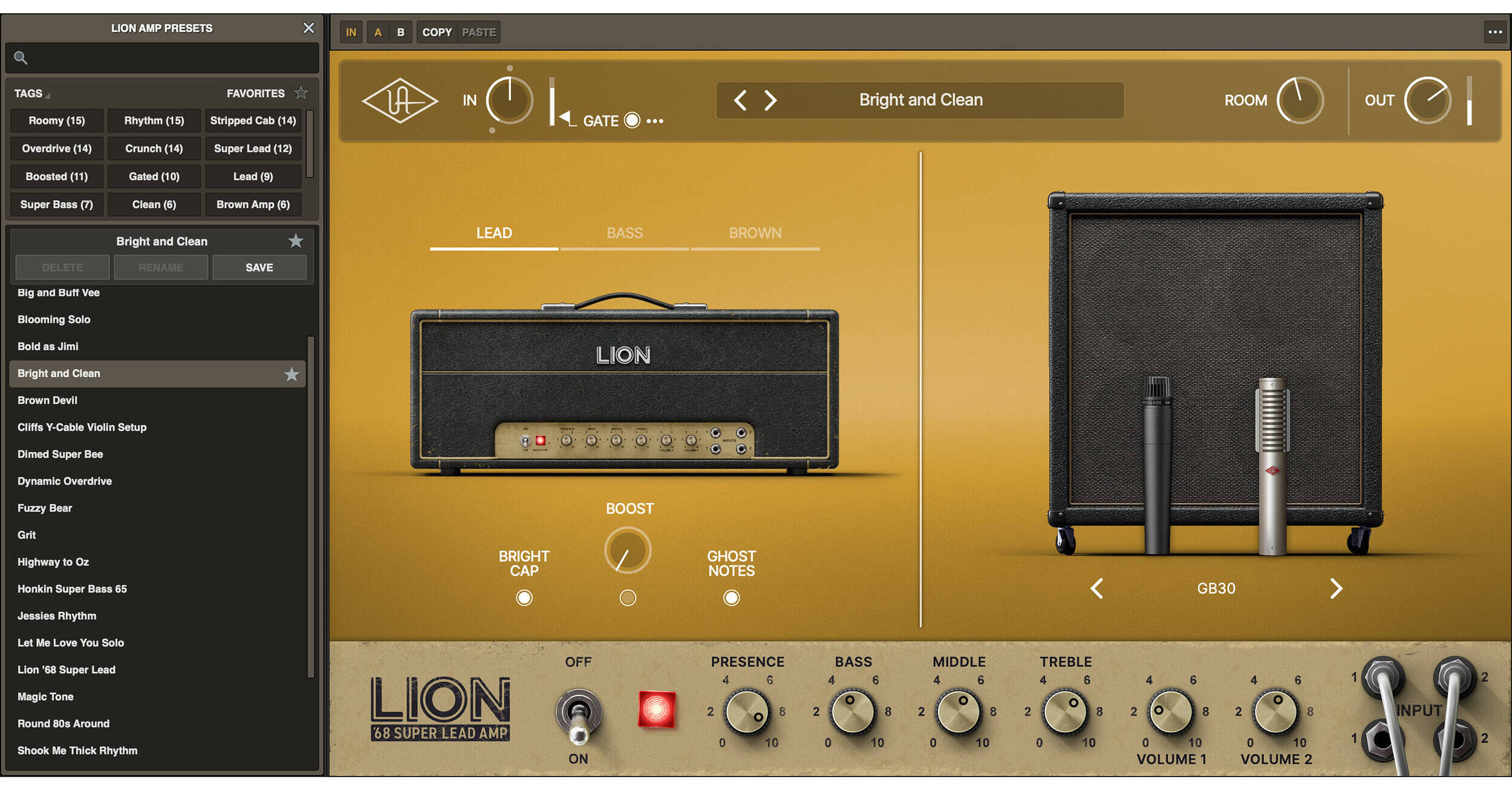 Universal Audio UAD Lion '68 Super Lead Amp UADX-LION-AMP B&H