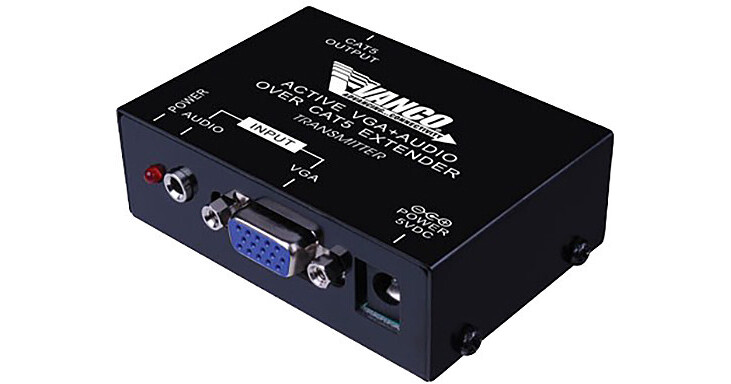 Used Vanco VGA over Cat 6/5e with Audio Extender Set (500')