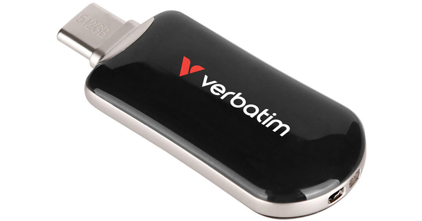 Verbatim 512GB Plectra USB-C 3.2 Gen 1 Flash Drive 30227 B&H