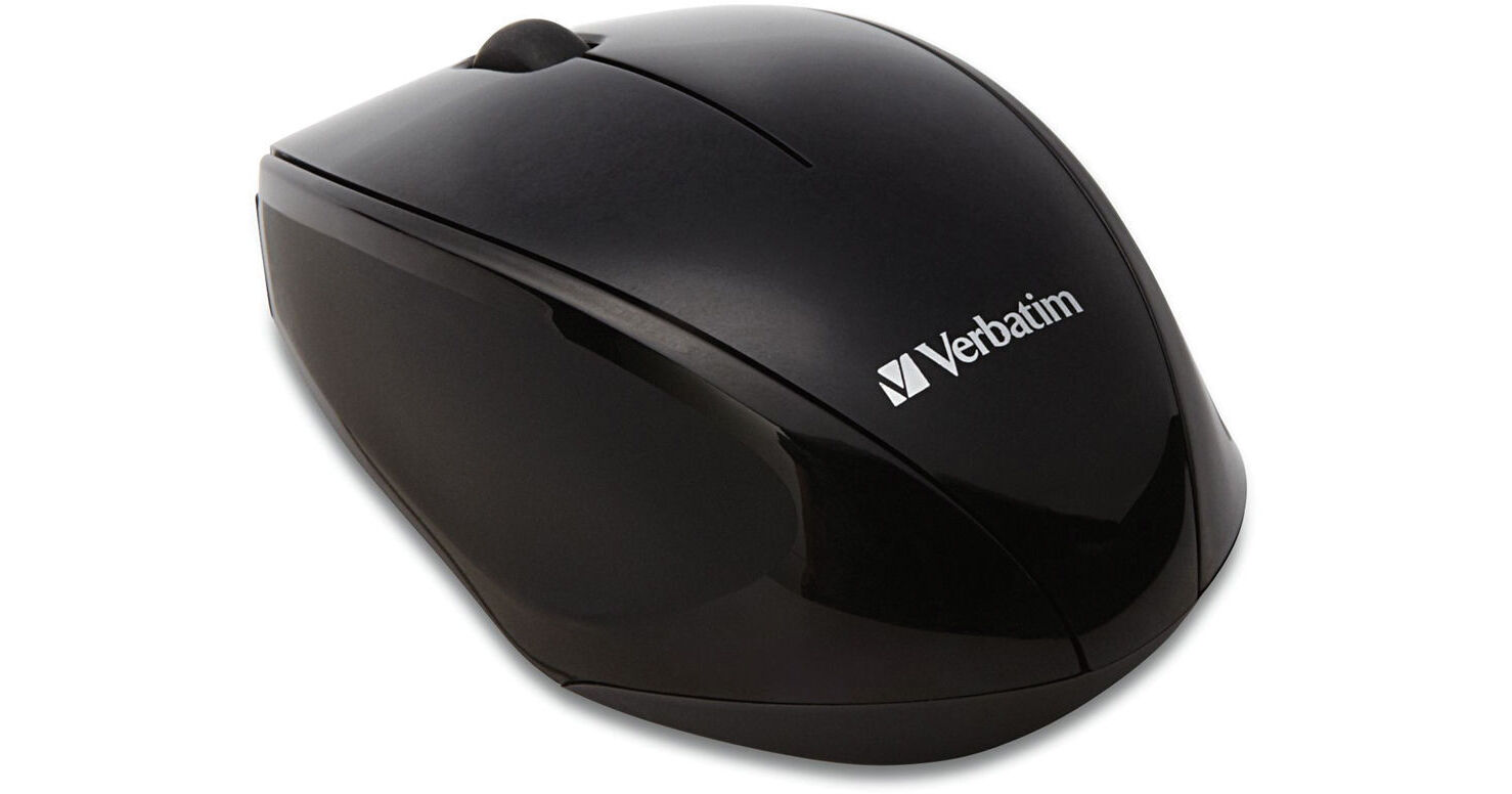 Verbatim Wireless Multi-Trac Blue LED Optical Mouse (Black)