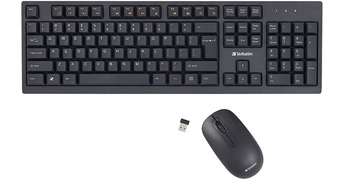 Verbatim Wireless Keyboard and Mouse 70724 B&H Photo Video