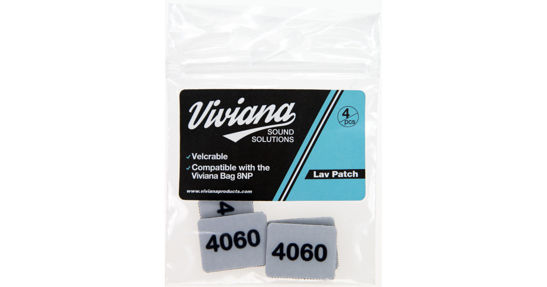 Viviana Lav Mic Patch for 8NP Bag and DPA 4060 VLP4060WH B&H