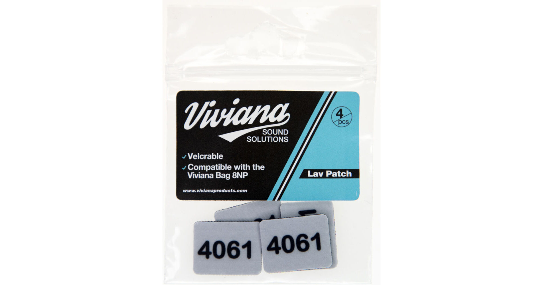 Viviana Lav Mic Patch for 8NP Bag and DPA 4061 VLP4061WH B&H