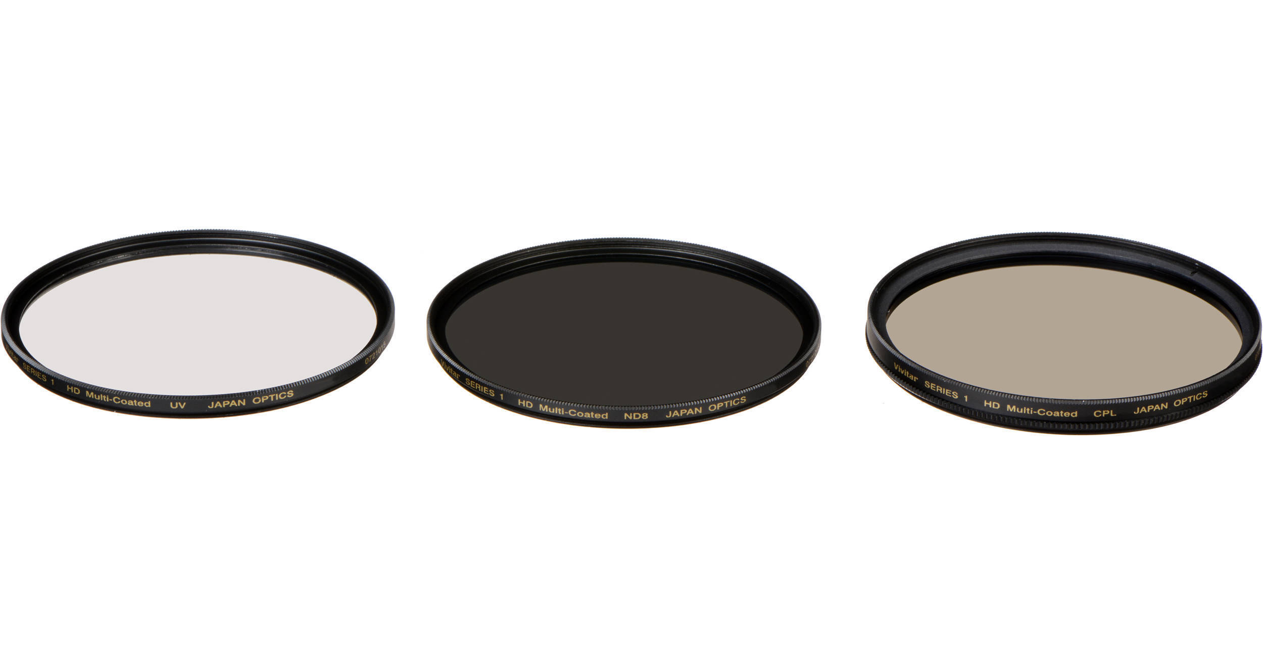 Vivitar 67mm UV, Circular Polarizer, and Solid VIV-FKND-67 B&H