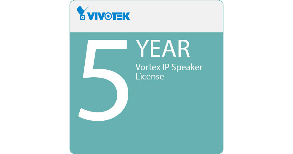 Vivotek VORTEX IP Speaker License (5-Year) VX-IPSPKR-5Y B&H