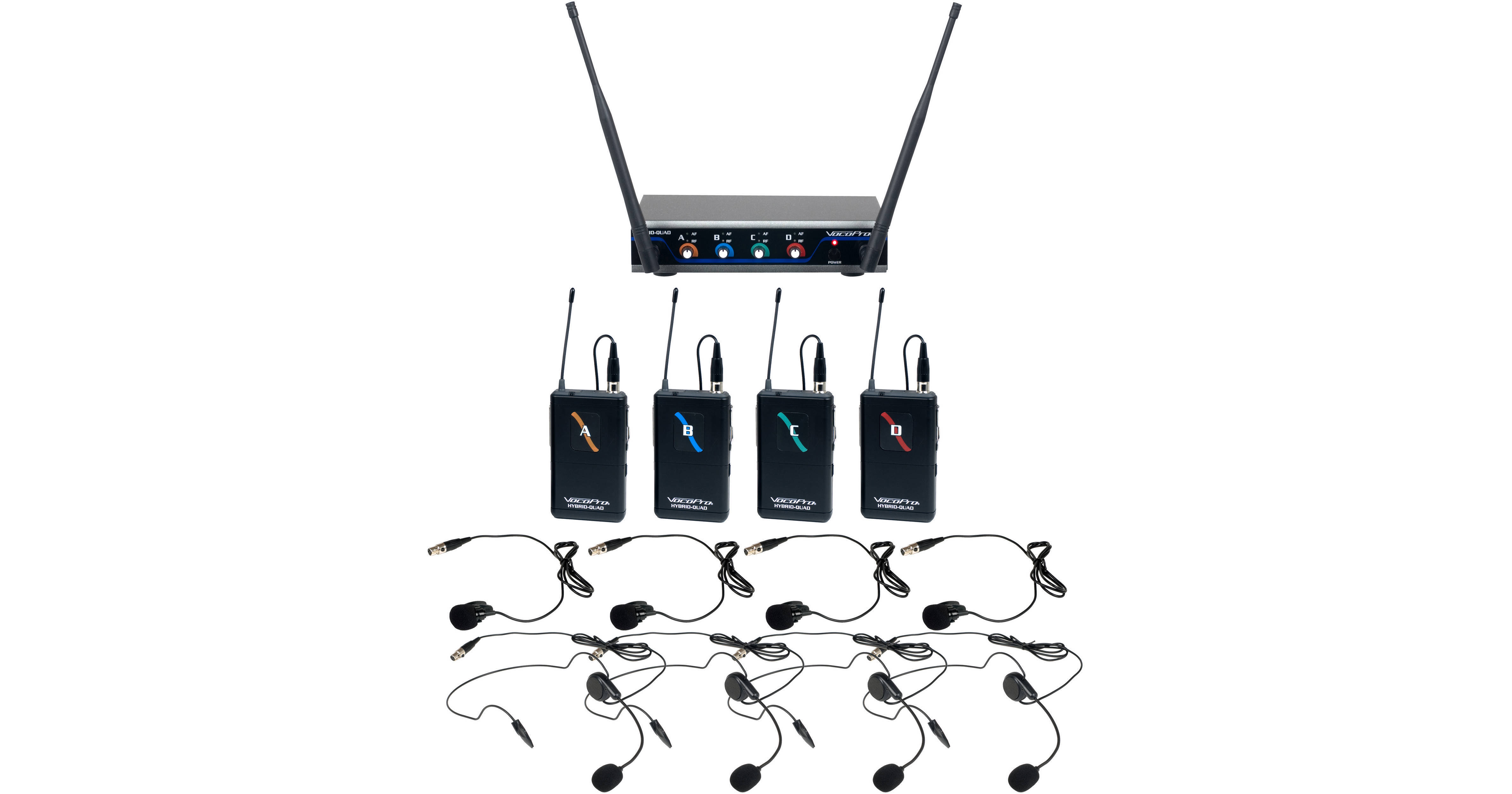 VocoPro Digital-Quad-B4 Four-Channel UHF Wireless