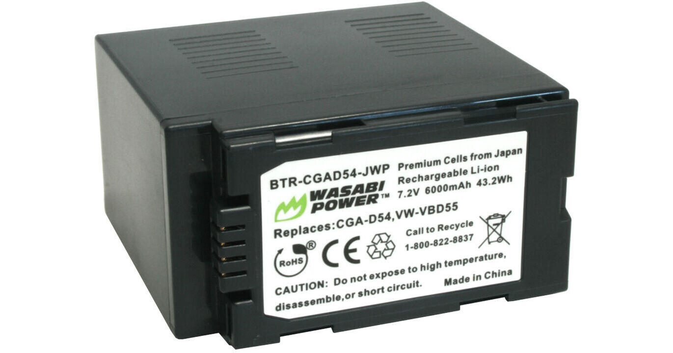 Wasabi Power BTR-CGAD54 Rechargeable Battery Pack BTR-CGAD54 B&H