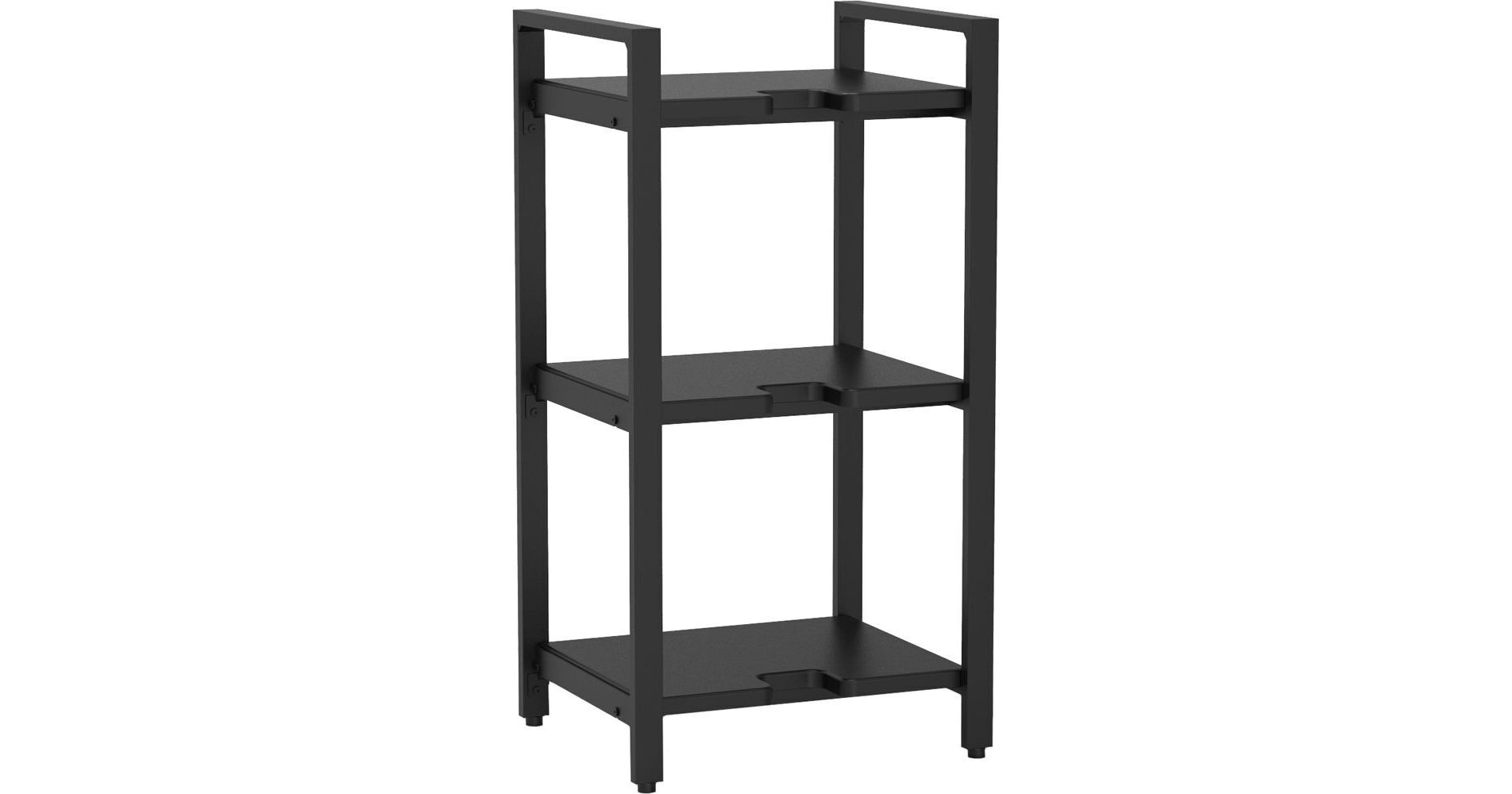 Wavebone Jenga Triple Shelf (Black) WB-A-JTS-B-B B&H Photo Video