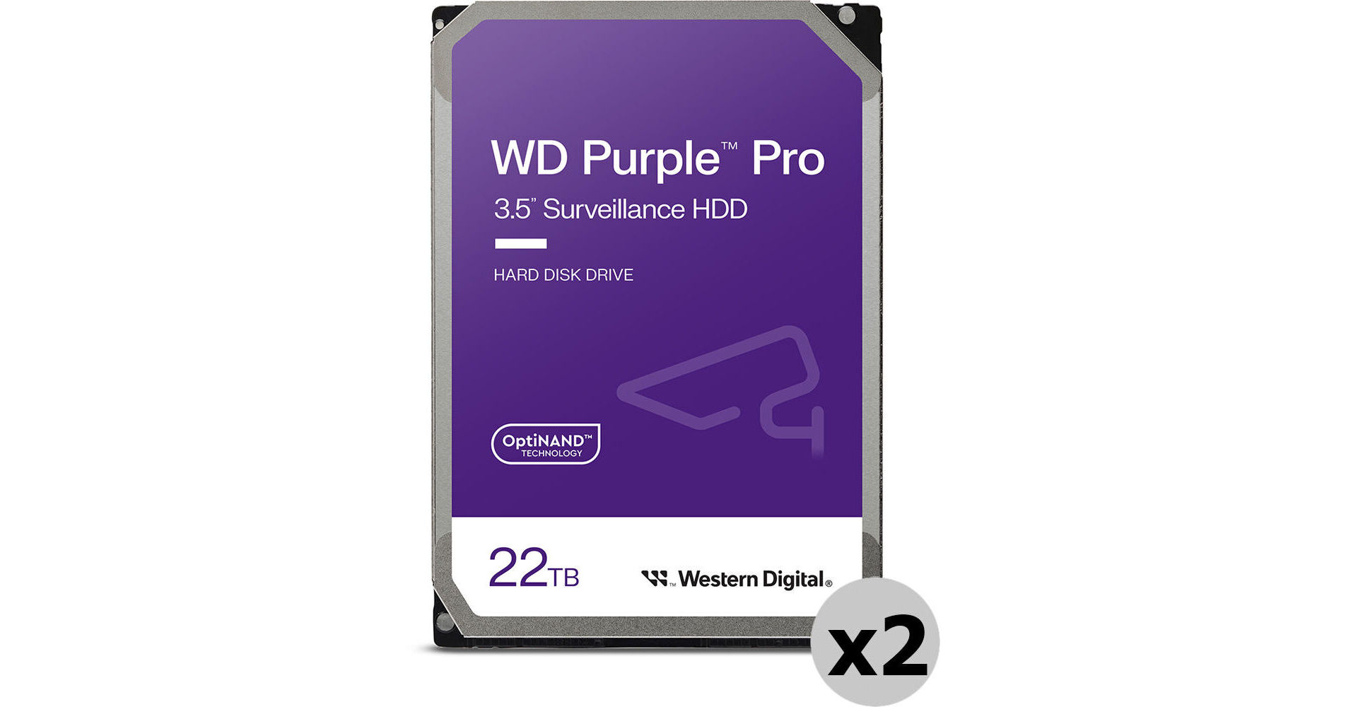 WD 22TB Purple Pro 7200 rpm SATA III 3.5" Internal Surveillance
