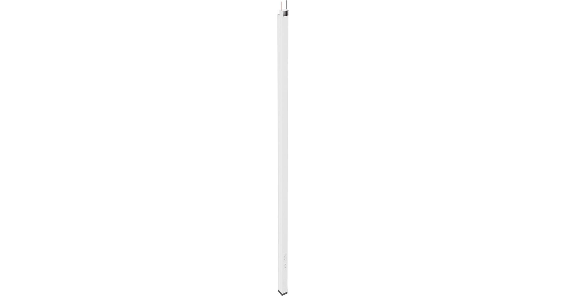 Wiremold Products Steel Tele-Power Pole (White, 12') 30TP-412WH