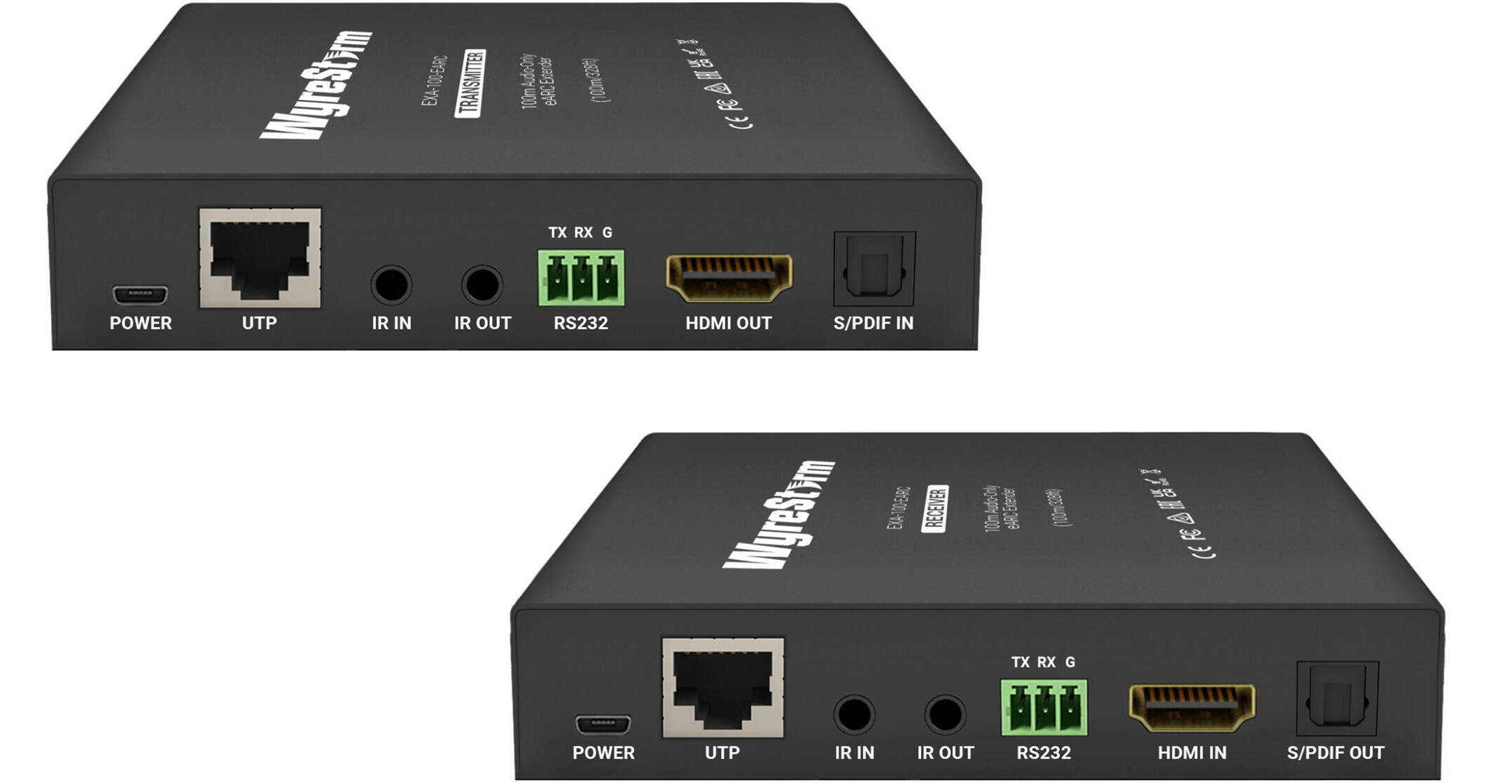 WyreStorm eARC/ARC & SPDIF Extender Set with RS-232,