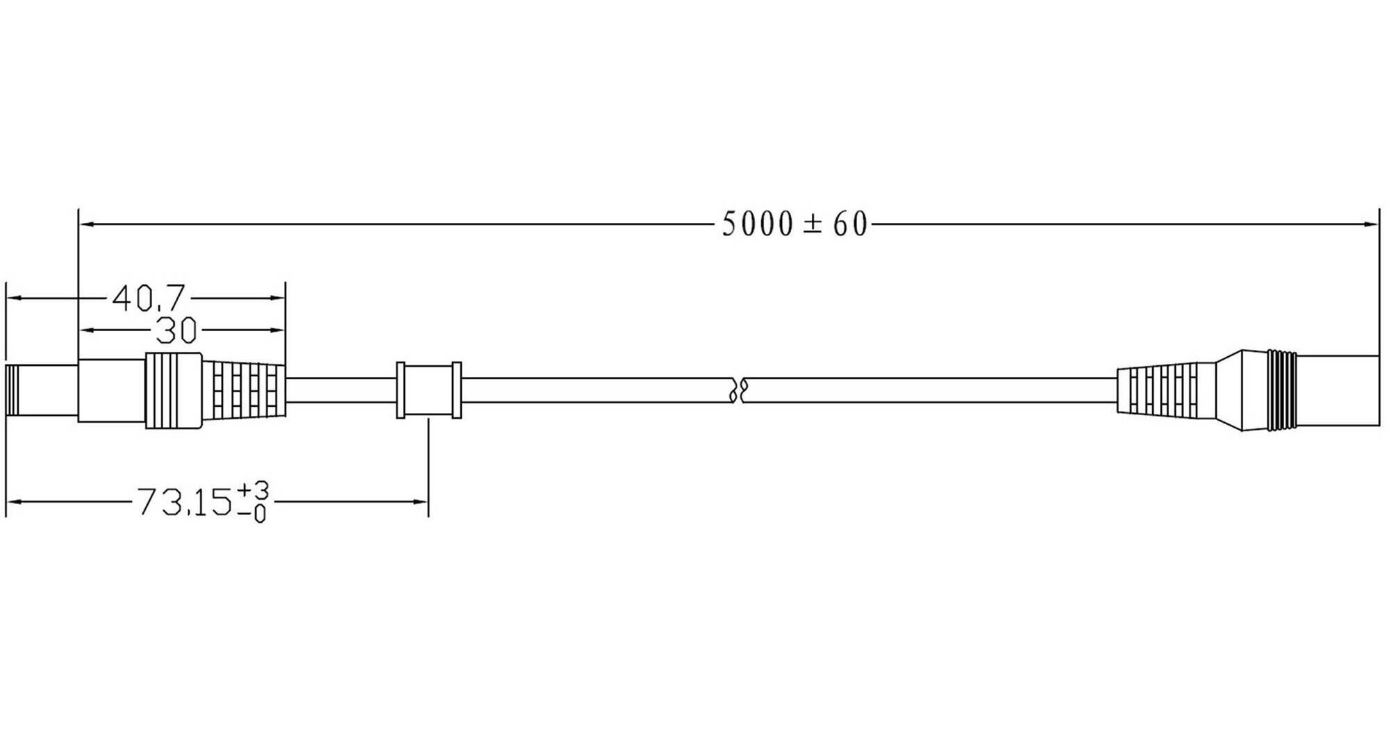 Xenarc DC Power Cable for 1219 and 1569 Series