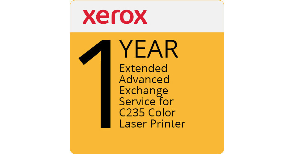 Xerox 1-Year Advanced Exchange Service for C235 Color EC235EA