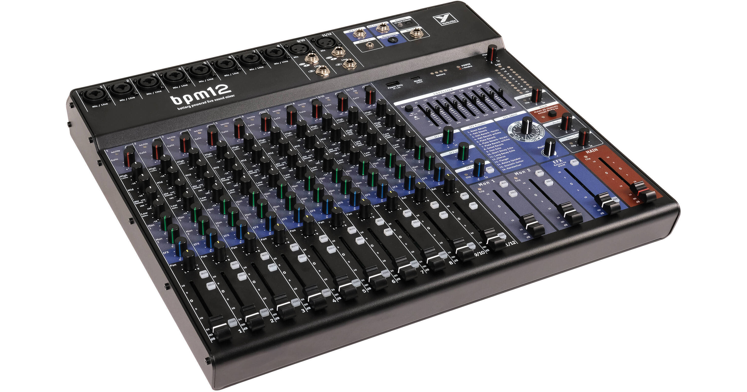 Yorkville Sound BPM12 12-Channel Battery-Powered Live Sound