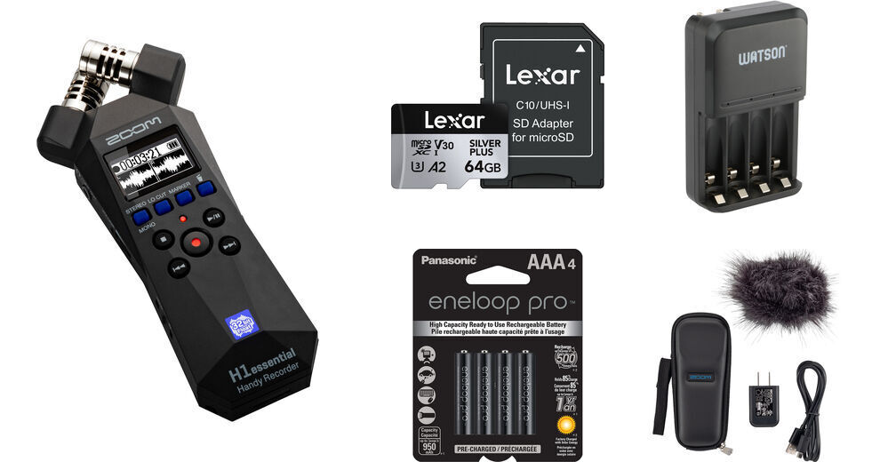 Zoom H1essential 2-Track 32-Bit Float Portable Audio Recorder