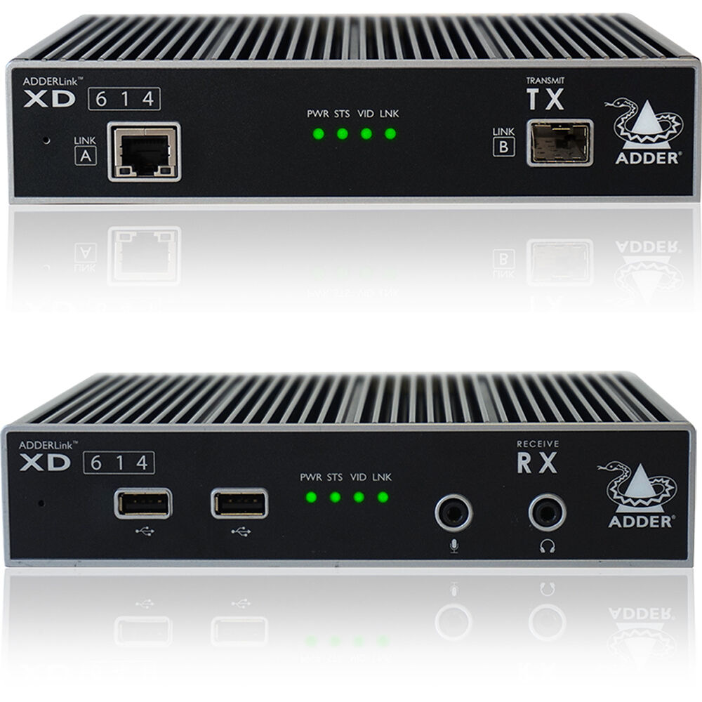 Adder AdderLink XD HD Quad Head Extender Pair XD614P-DP-US B&H