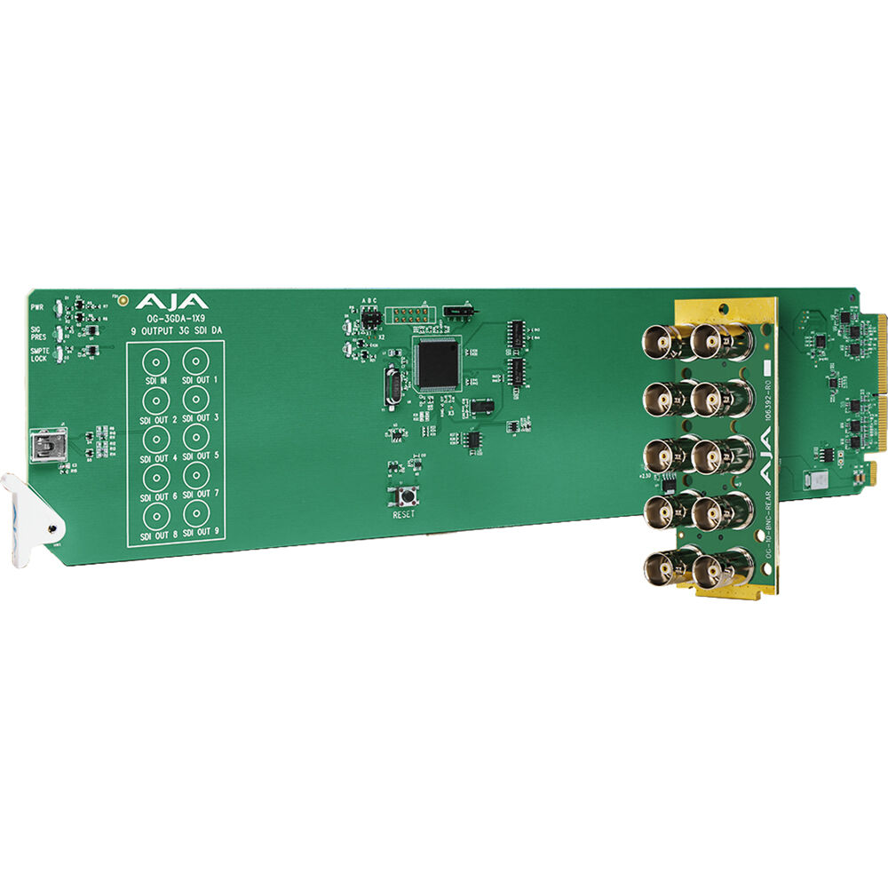 AJA OG-3GDA-1x9 3G-SDI Reclocking Distributi OG-3GDA-1X9 B&H