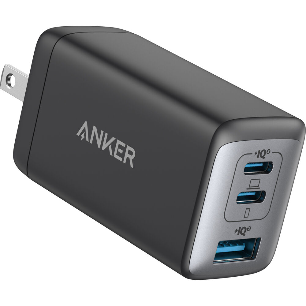 ANKER 735 Nano II 3-Port USB 65W GaN II Charger A2667J11-1 B&H