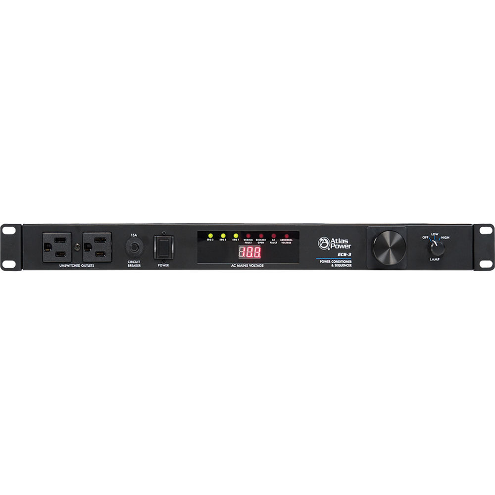 AtlasIED 15A Power Sequencer and Conditioner ECS-3 B&H Photo