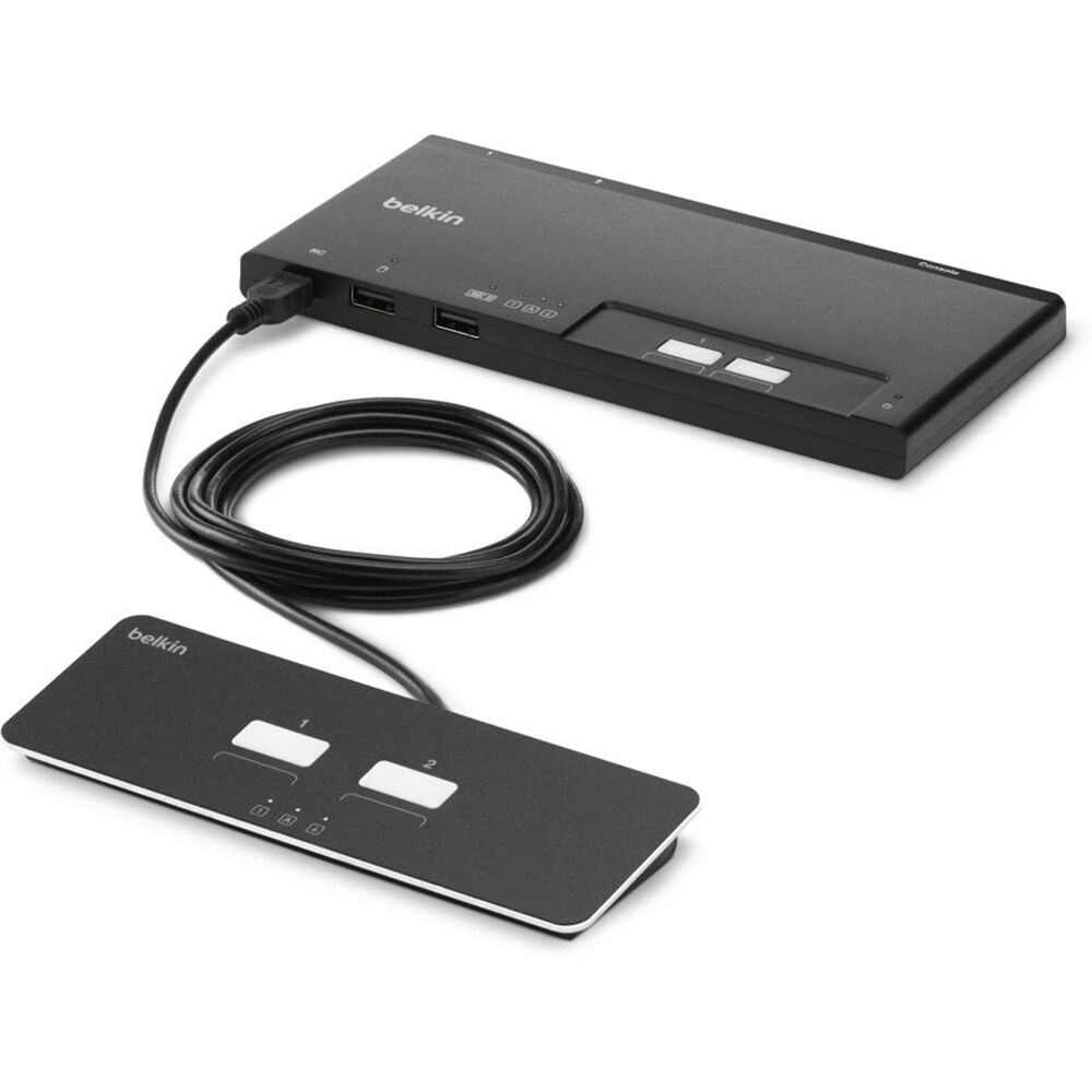 Belkin 2-Port Modular Secure KM Switch PP4.0 F1DN002MOD-KM-4 B&H